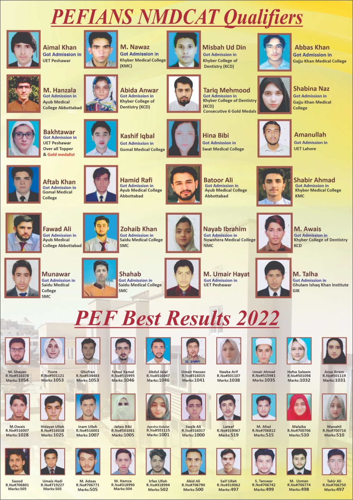 Achievements – PEF College